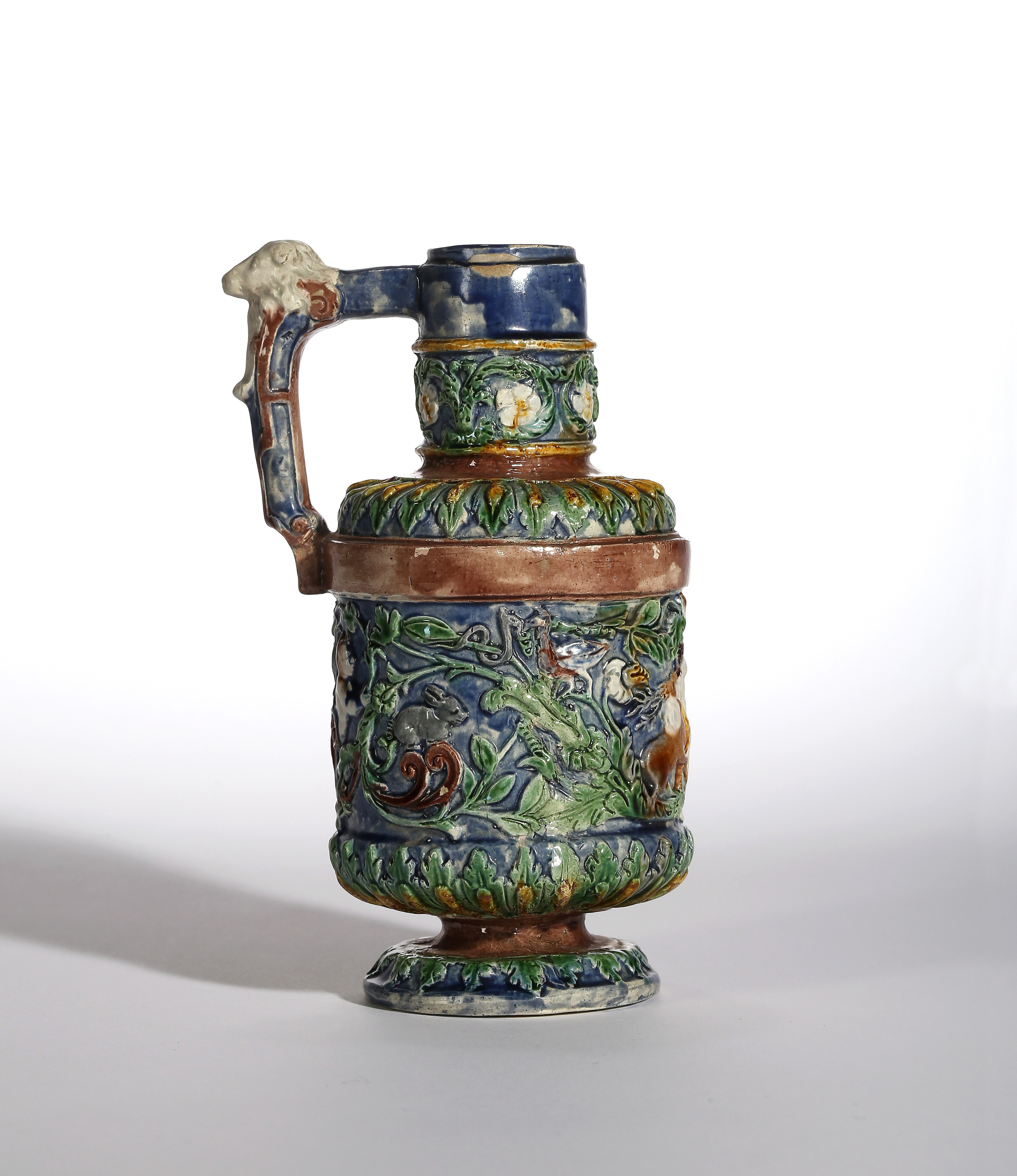 A Lead-Glazed Ewer A follower of Bernard Palissy, perhaps Fontainebleau ...