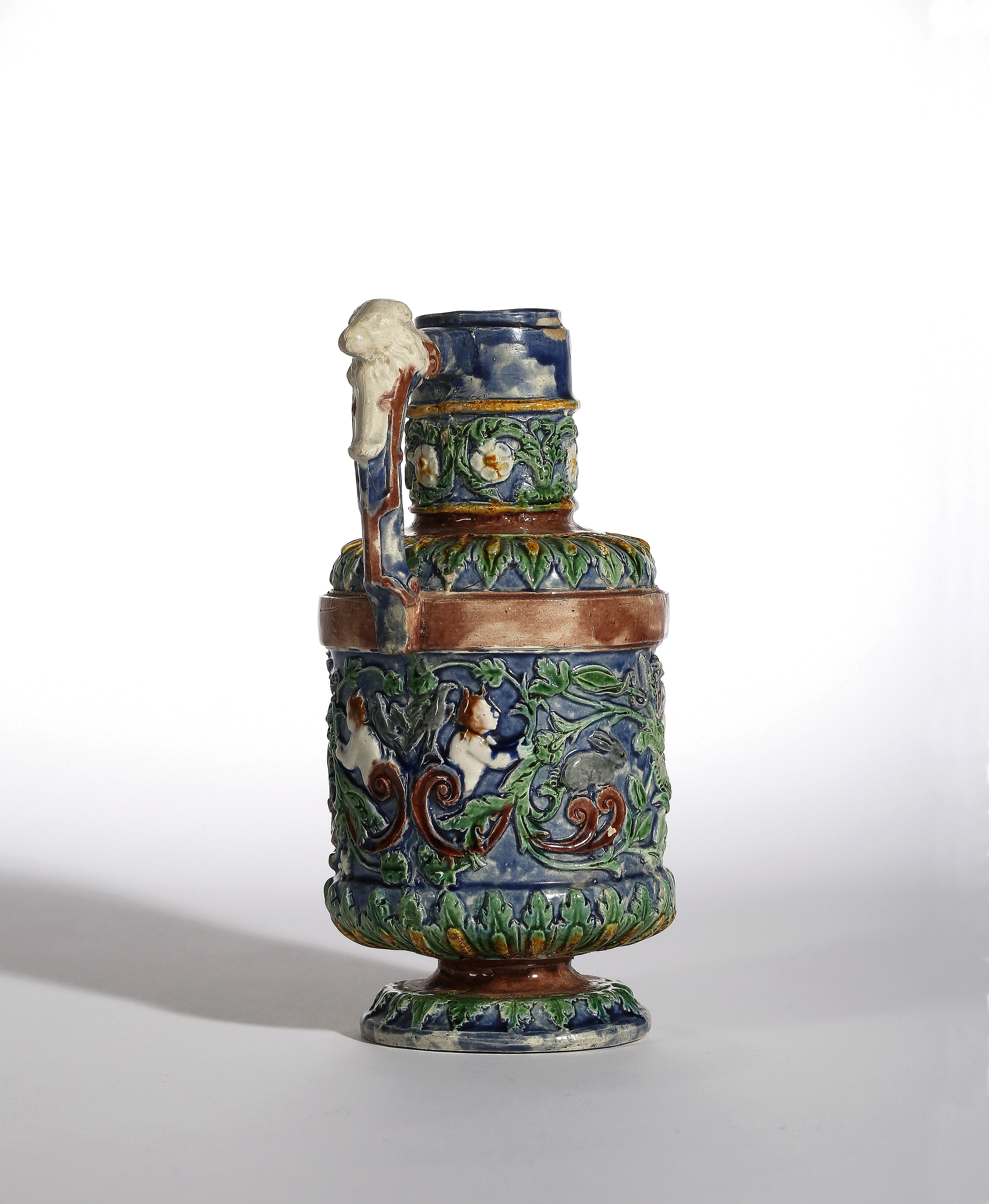 A Lead-Glazed Ewer A follower of Bernard Palissy, perhaps Fontainebleau ...