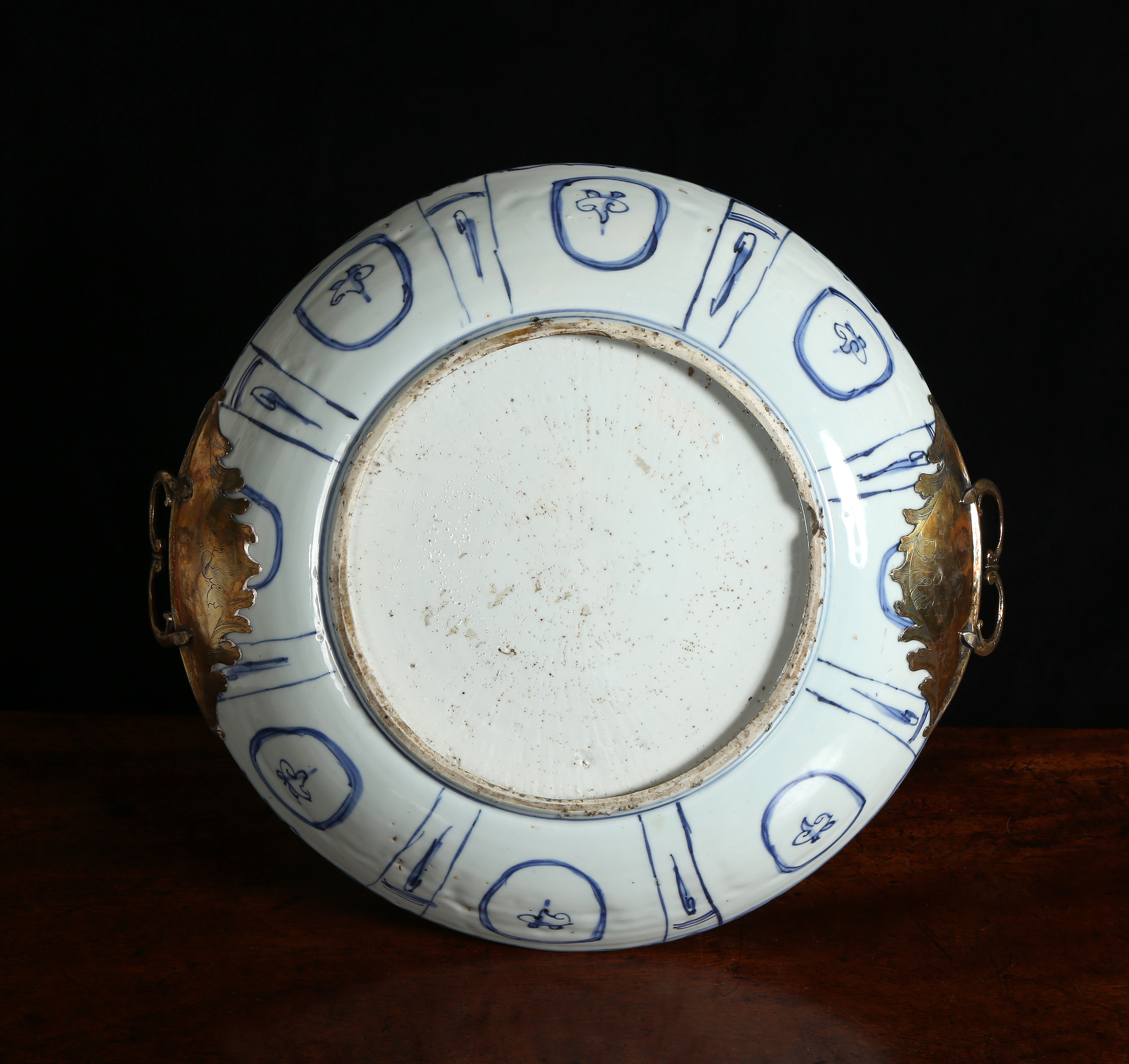A LATE MING CHINESE KRAAK PORCELAIN DISH WITH SILVER–GILT MOUNTS | Rare ...