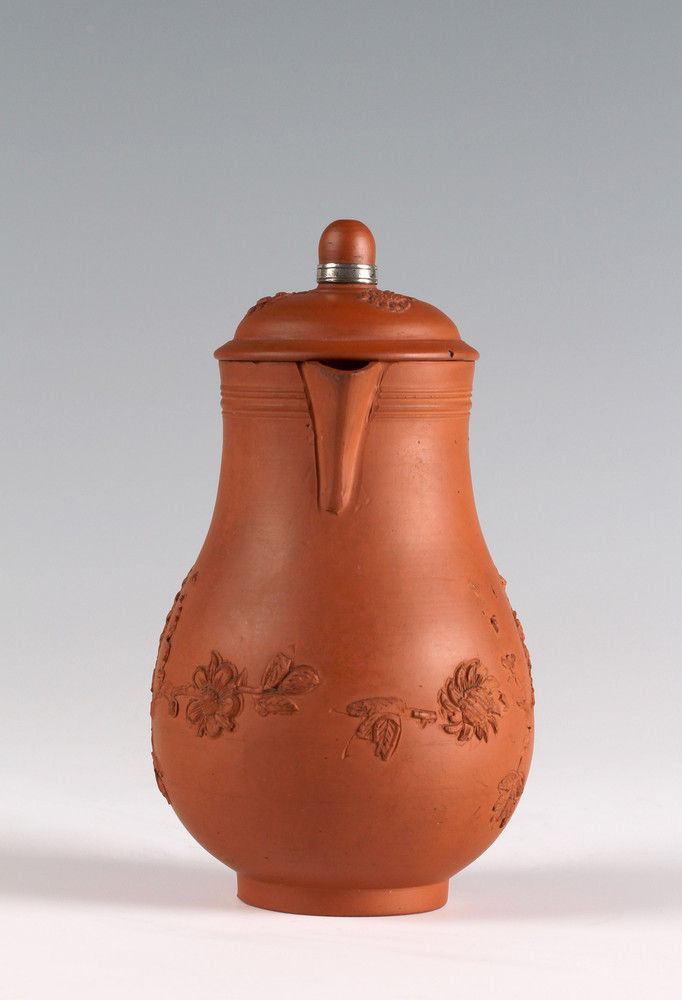 An Elers Brothers Silver-mounted Milk Jug and Cover, Staffordshire ...